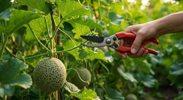 C'est le moment de tailler les gourmands du melon : l'étape ...